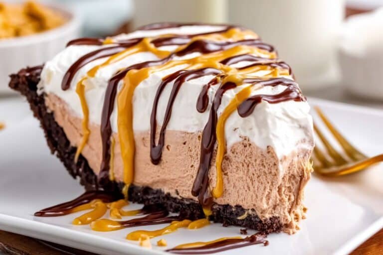 Peanut Butter Chocolate Instant Pudding Pie (No Bake)