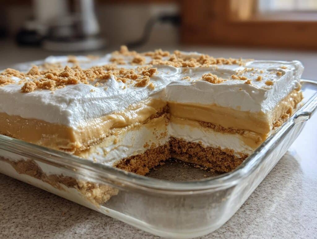 Irresistible Butterscotch Lush Cake Recipe in 4 Easy Steps