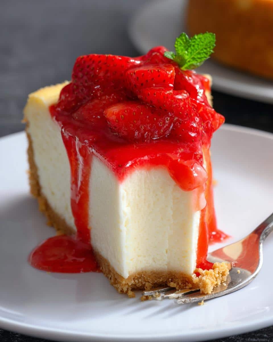 Perfect Strawberry Cheesecake